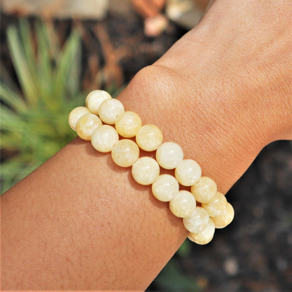 Yellow Calcite Gemstone Bracelet